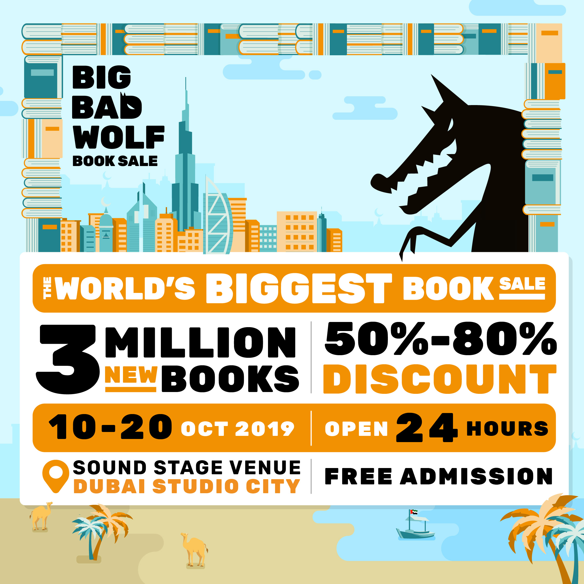 Big Bad Wolf returns to Dubai in October, with 3 million books - The ...